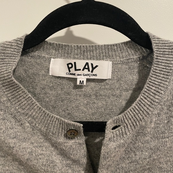 Comme des Garcons PLAY | Sweaters | Cdg Play Logo Carigan | Poshmark